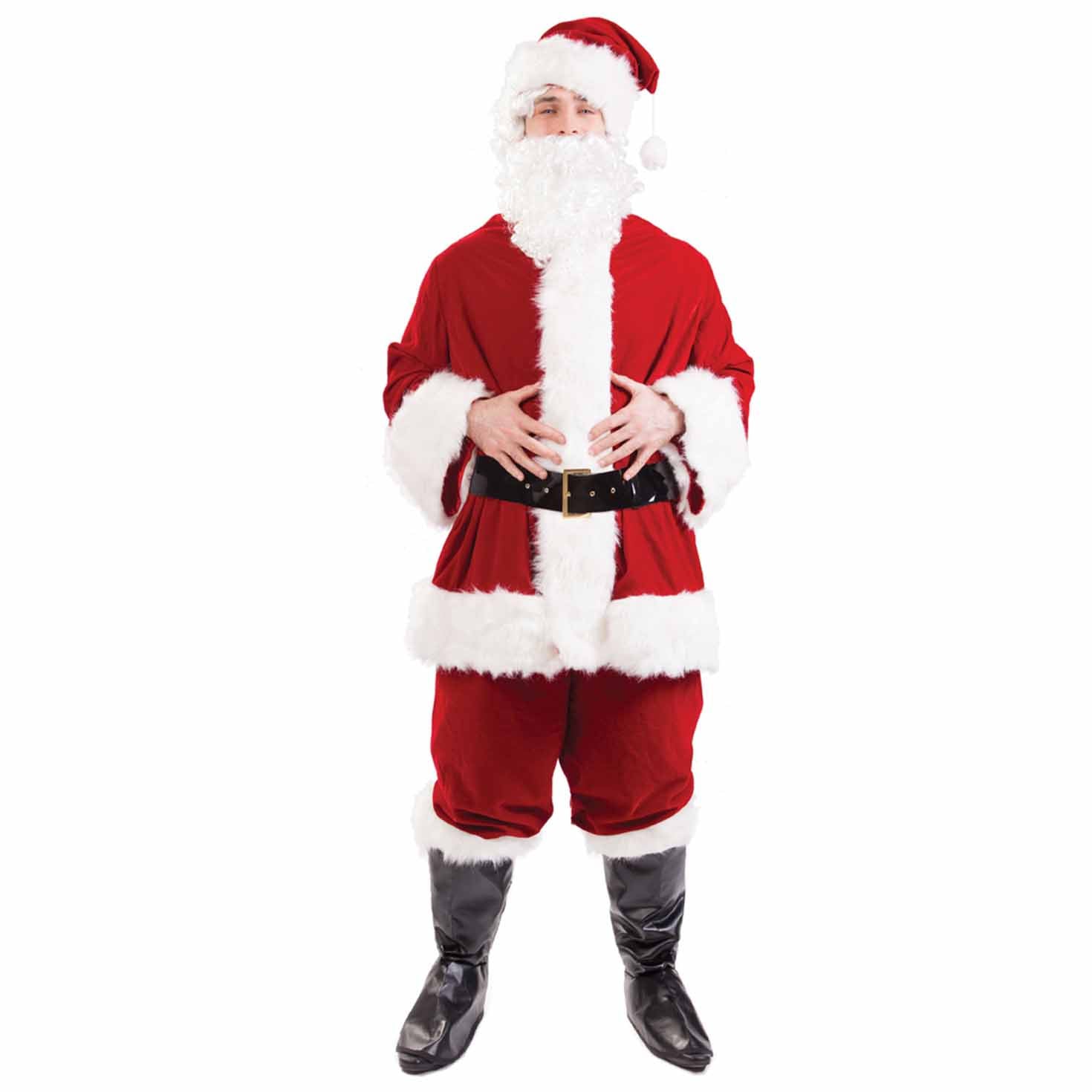 Mens Deluxe Santa Suit Costume